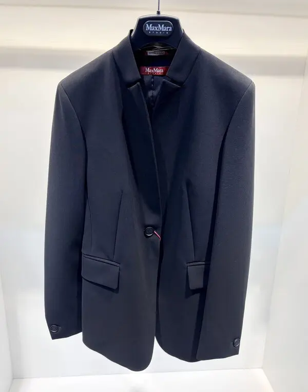 Max Mara Long Sleeve Blazer - Black