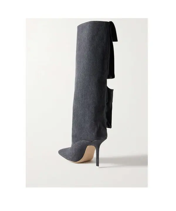 Attico Stiletto Boots With Pocket Detailing