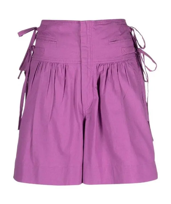 Isabel Marant Étoile Lace-detail Cotton Shorts - Pink