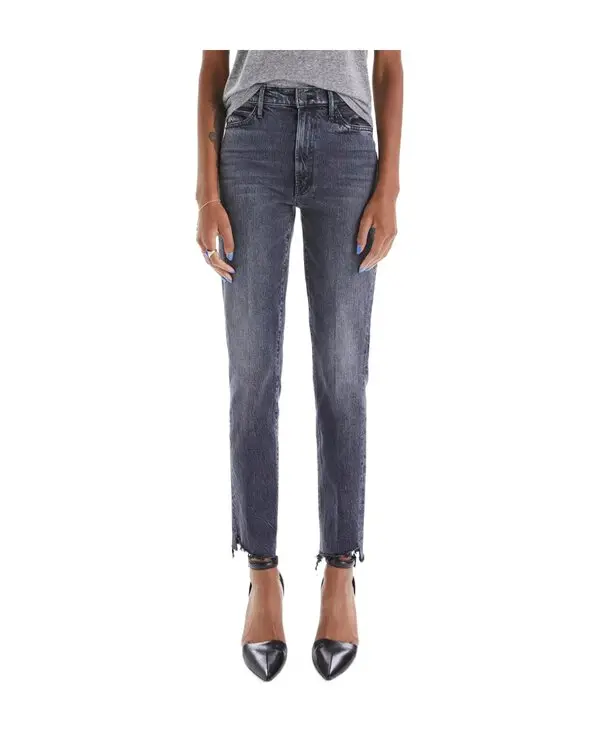 MOTHER High-waist Faded Jeans