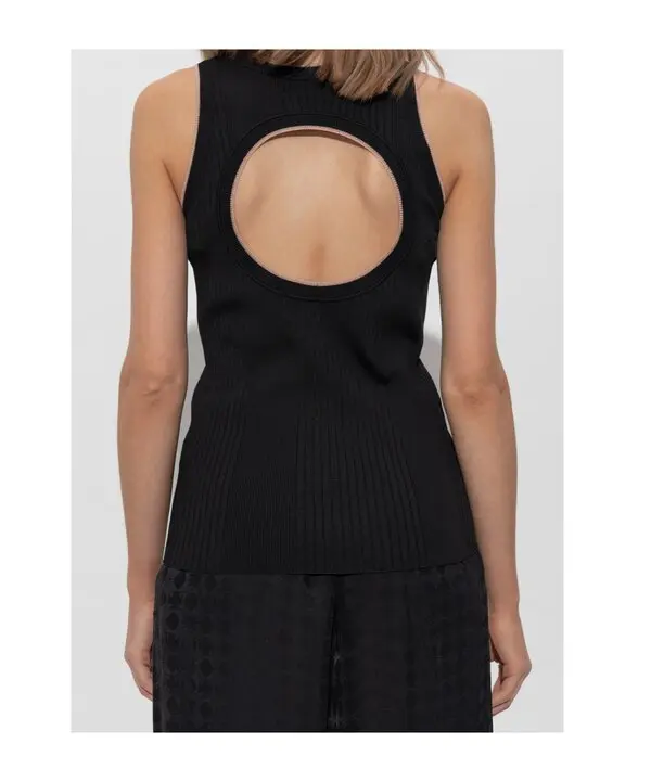 Amiri Logo-plaque Ribbed Tank Top