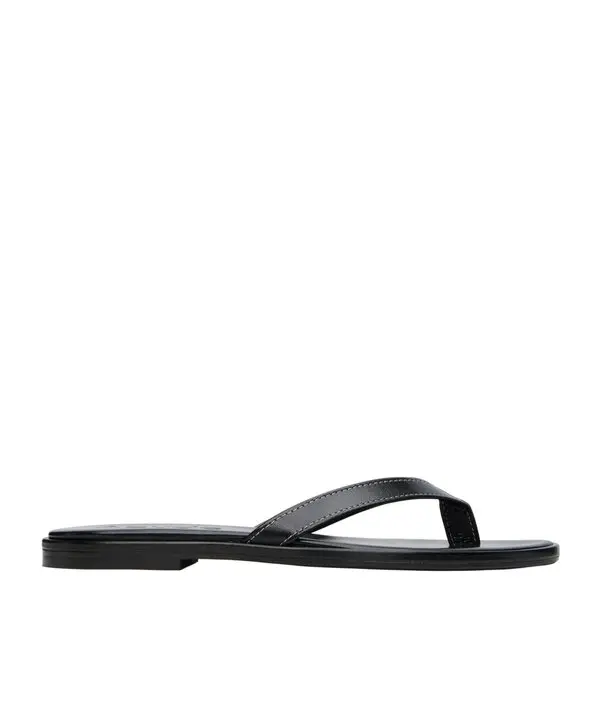 AeydĒ Melody Leather Flip-flops - Black