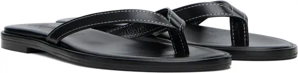 AeydĒ Melody Leather Flip-flops - Black