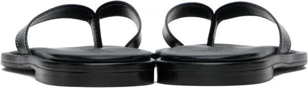 AeydĒ Melody Leather Flip-flops - Black