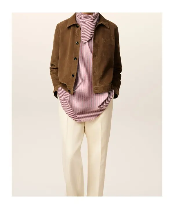 AMI Paris Logo Detailed Button-up Jacket