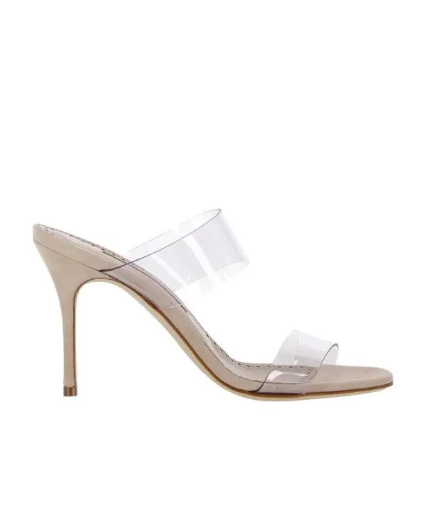 Manolo Blahnik Scolto Open-toe Stiletto Sandals - Nude