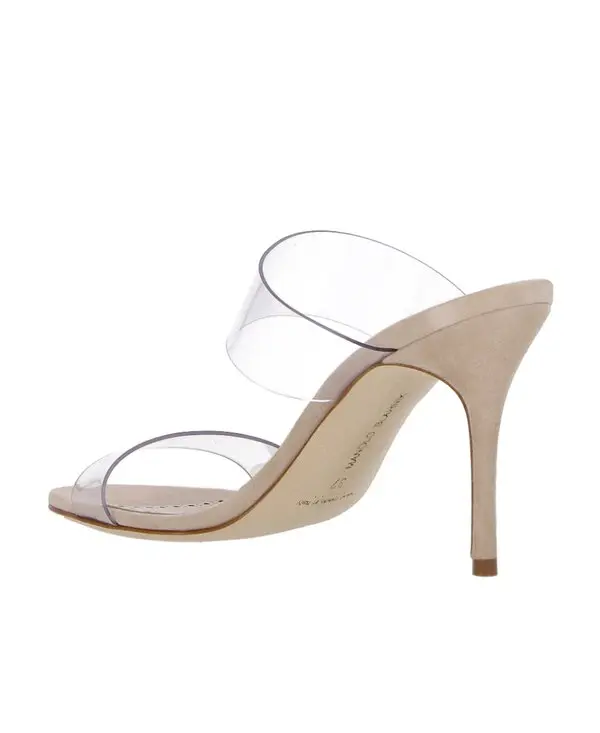 Manolo Blahnik Scolto Open-toe Stiletto Sandals - Nude
