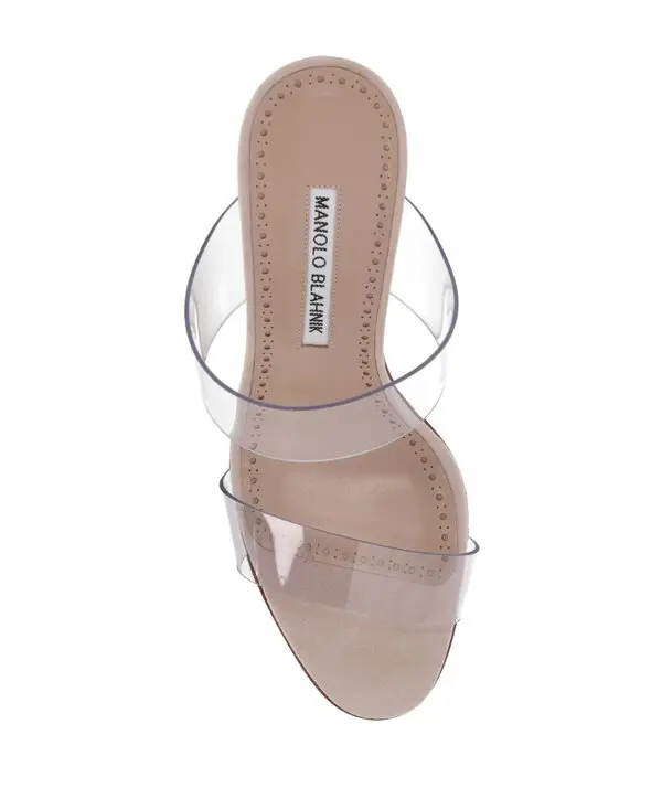 Manolo Blahnik Scolto Open-toe Stiletto Sandals - Nude