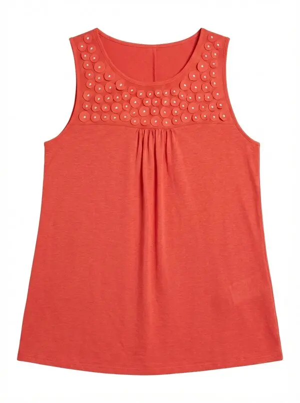 Max Mara Sleeveless Crewneck Top - Red