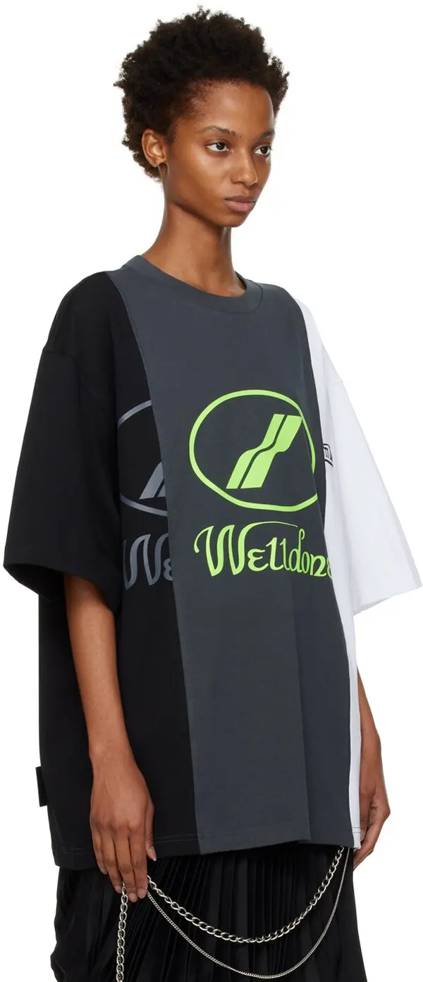 We11Done Logo-print Cotton T-shirt - Black