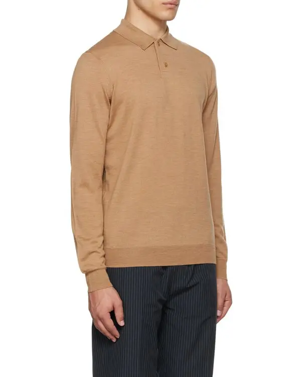 A.p.c. Long-sleeve Wool Polo Shirt