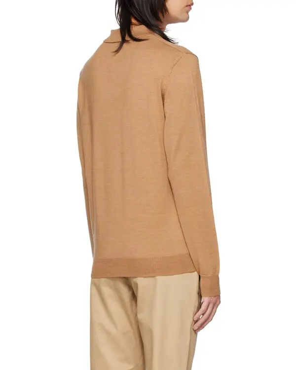 A.p.c. Long-sleeve Wool Polo Shirt