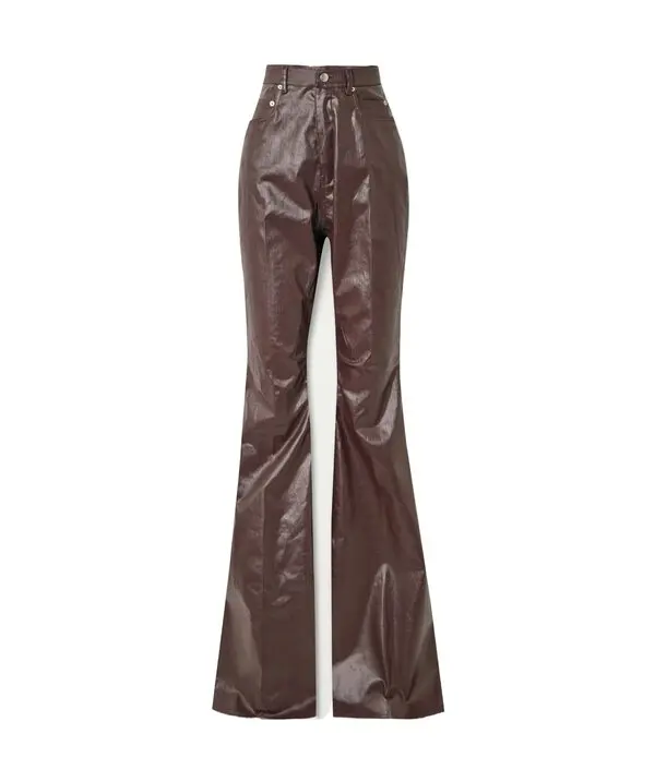 Rick Owens High-rise Flared Jeans - Brown