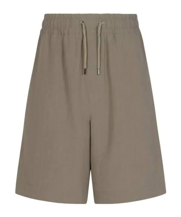 Giorgio Armani Relaxed Fit Drawstring Shorts - Gray