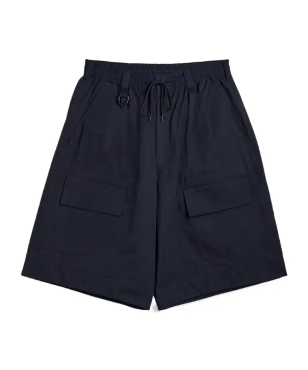 Y3 Wide Leg Cargo Shorts - Black
