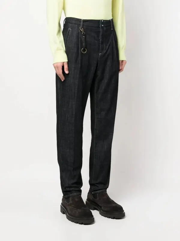 Incotex Straight-leg Pleat-detail Jeans