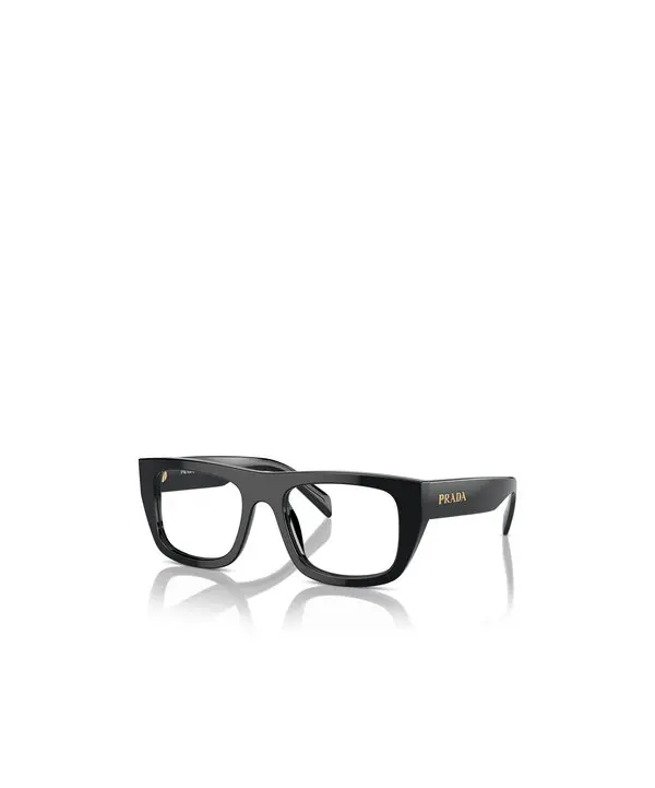 Prada Rectangular Frame Eyeglasses - Black