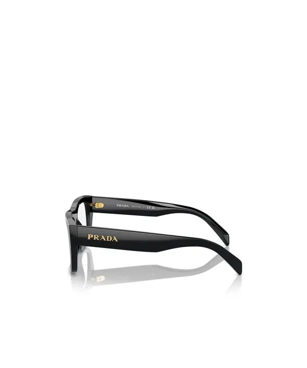 Prada Rectangular Frame Eyeglasses - Black