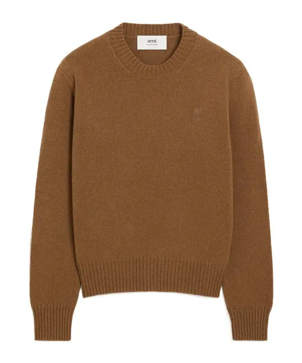 Ami De Coeur Crew Neck Sweater - Brown