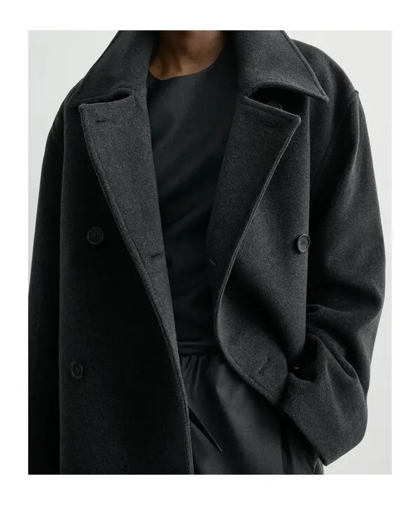 TOTEME Double-breasted Tailored Coat - Black