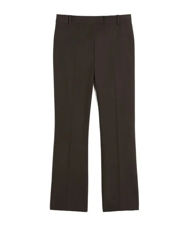 Max Mara Tailored High-waisted Slim Trousers - Medium Gray