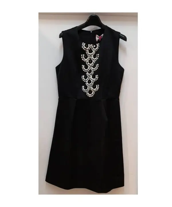 Max Mara Sleeveless Crewneck Dress With Embellishment