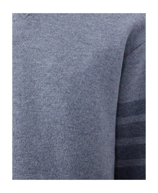 Thom Browne Crewneck Jumper With Signature Stripes