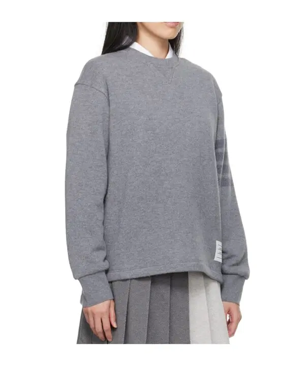 Thom Browne Crewneck Jumper With Signature Stripes