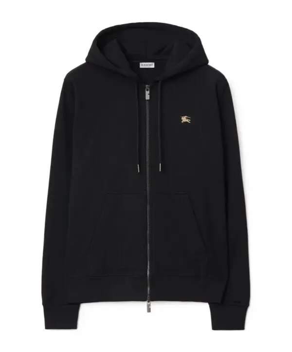 Burberry Zip-up Embroidered Hoodie