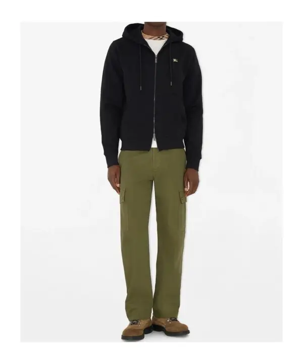Burberry Zip-up Embroidered Hoodie