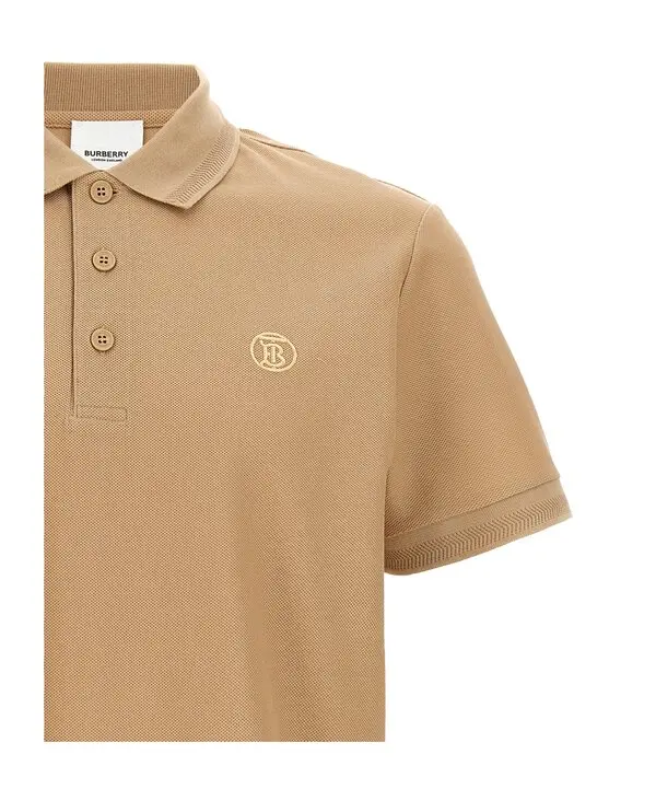 Burberry Logo Embroidered Polo Shirt