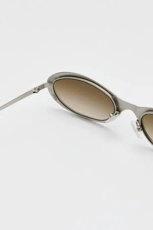 Our Legacy Tad Oval Metal Sunglasses - Multicolor