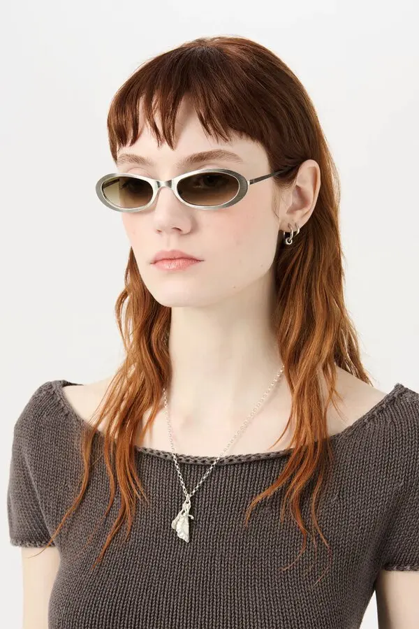 Our Legacy Tad Oval Metal Sunglasses - Multicolor