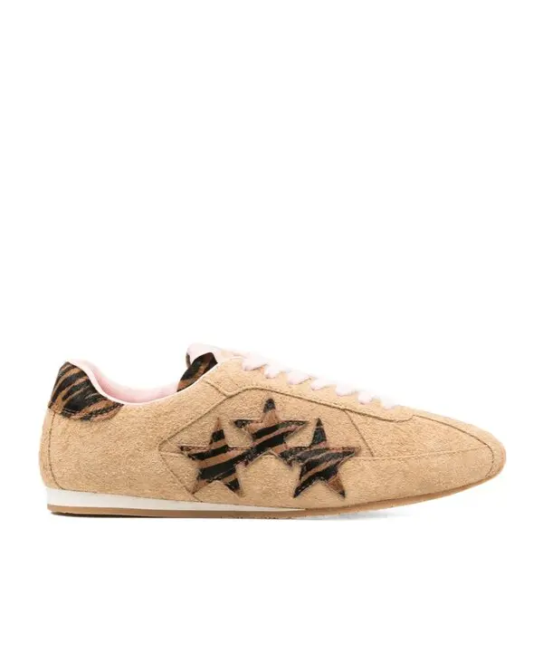 Amiri Zebra Pacific Flat Sneakers - Brown