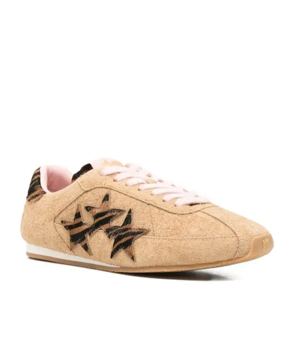 Amiri Zebra Pacific Flat Sneakers - Brown