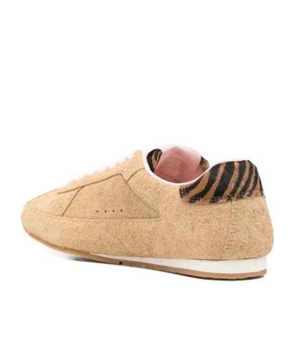 Amiri Zebra Pacific Flat Sneakers - Brown
