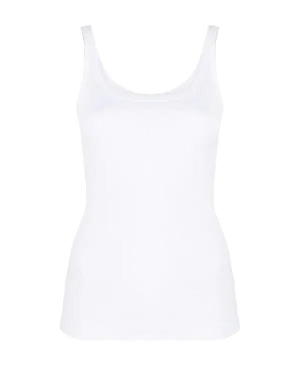 Dolce & Gabbana Crewneck Tank Top With Logo Patch - No