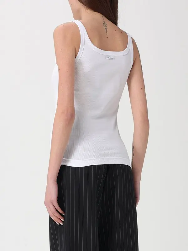 Dolce & Gabbana Crewneck Tank Top With Logo Patch - No
