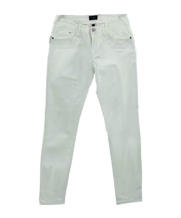 Emporio Armani Embellished Logo Jeans - Gray