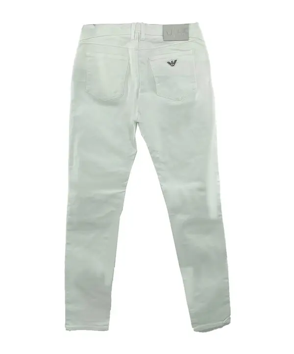 Emporio Armani Embellished Logo Jeans - Gray