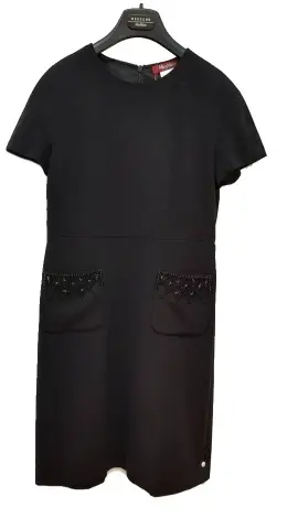 Max Mara Short Sleeve Round Neck Dress