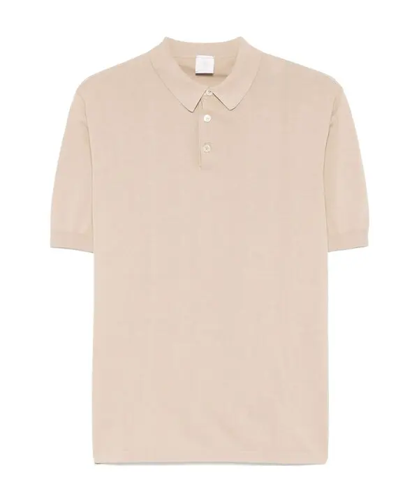 Eleventy Short Sleeved Knit Polo Shirt