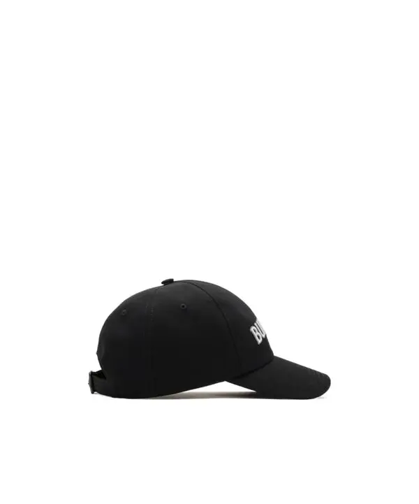 Burberry Logo Gabardine Baseball Cap - Black
