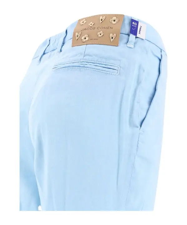 Jacob Cohen Pressed-crease Straight-leg Trousers - Blue