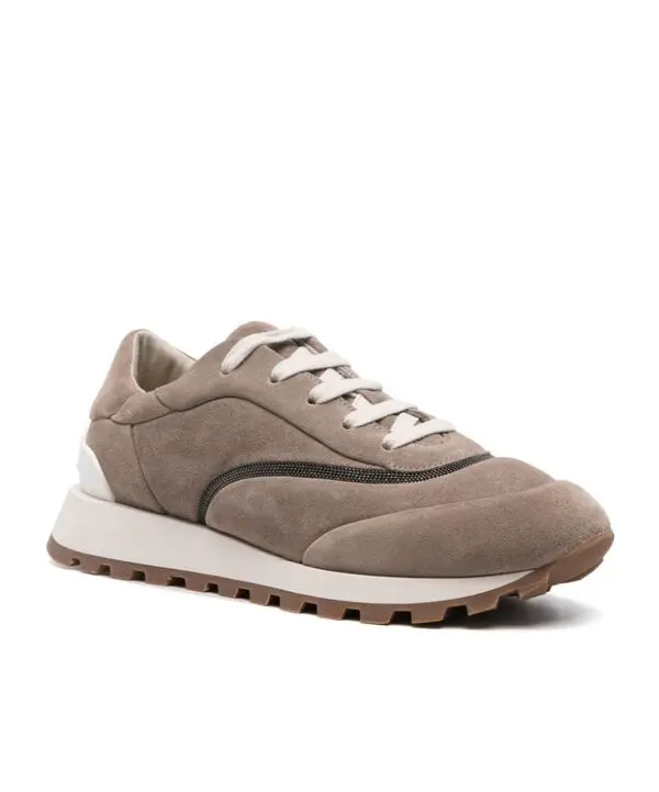 Brunello Cucinelli Panelled Lace-up Sneakers - Multicolor