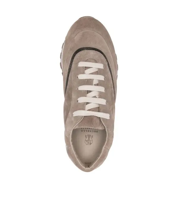 Brunello Cucinelli Panelled Lace-up Sneakers - Multicolor