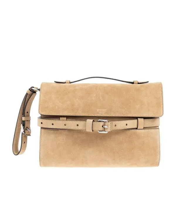 Moschino Tie Me Clutch Bag - Nude