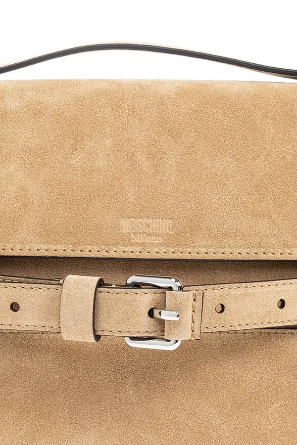 Moschino Tie Me Clutch Bag - Nude