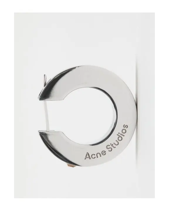 Acne Studios Crystal Hoop Earrings