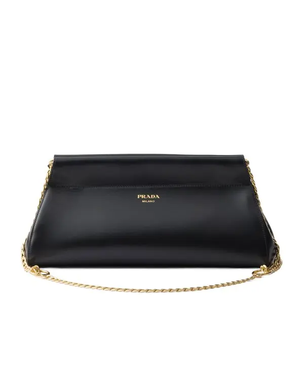 Prada Enchaîné Medium Leather Bag With Chain Straps